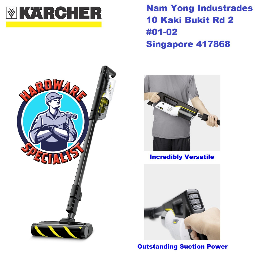 KARCHER HANDHELD VACUUM CLEANER VC4i CORDLESS PLUS (WHITE) *SEA | Shopee Singapore