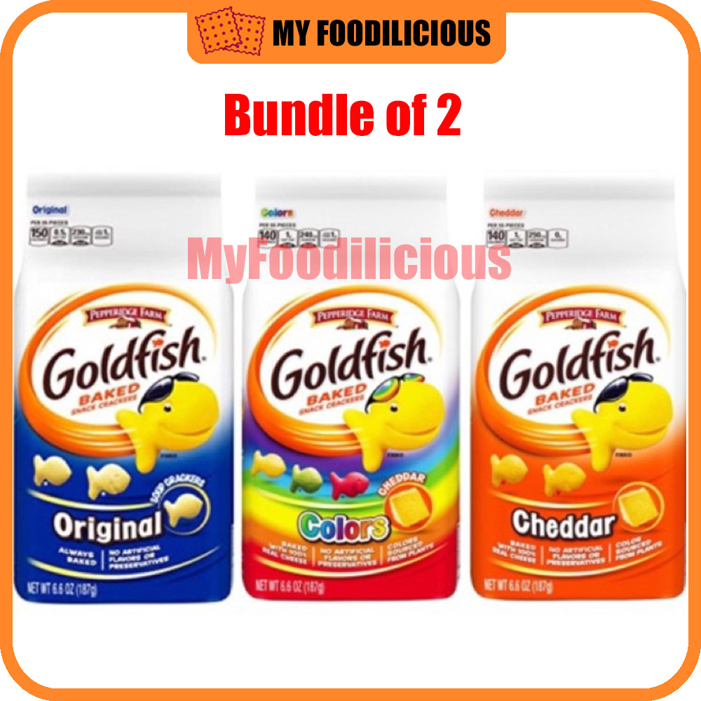 Pepperidge Farm Goldfish Baked Snack Crackers Original / Colors Cheddar ...