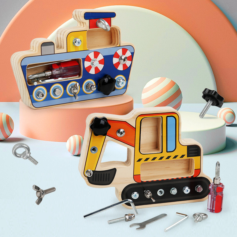 [SG Stock] Wooden Montessori Screwdriver DIY Busy Board Motor Skills ...