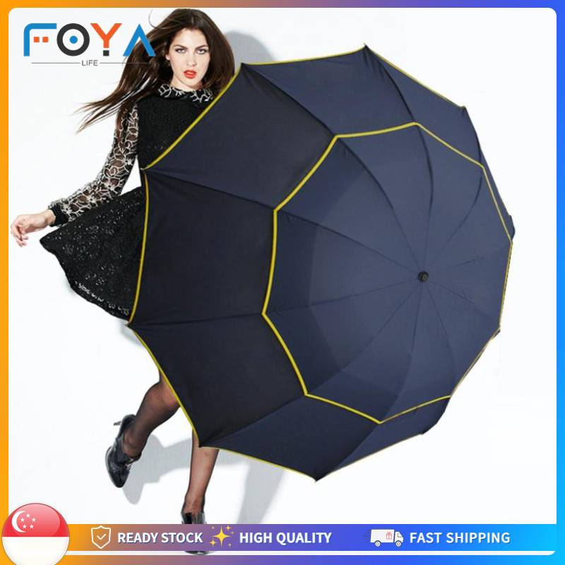 READY STOCK 62 Inch Golf Umbrella Extra Large 2-3 Person Sun Rain ...
