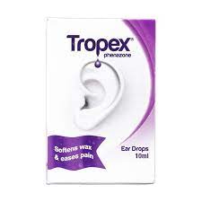 Tropex Ear Drops 10ml (Softens Wax And Eases Pain) | Shopee Singapore