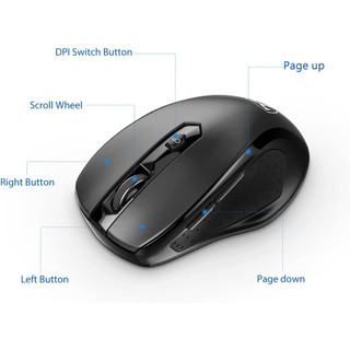 Wireless Mouse, D-09 Computer Mouse USB Cordless Mice for Laptop, Ergo ...