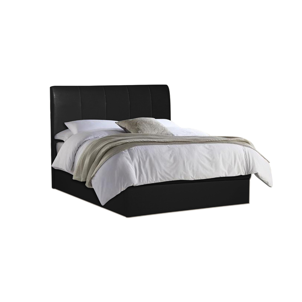 Living Mall Sifra Storage Bed Frame Linen Fabric/Faux Leather in 4 ...
