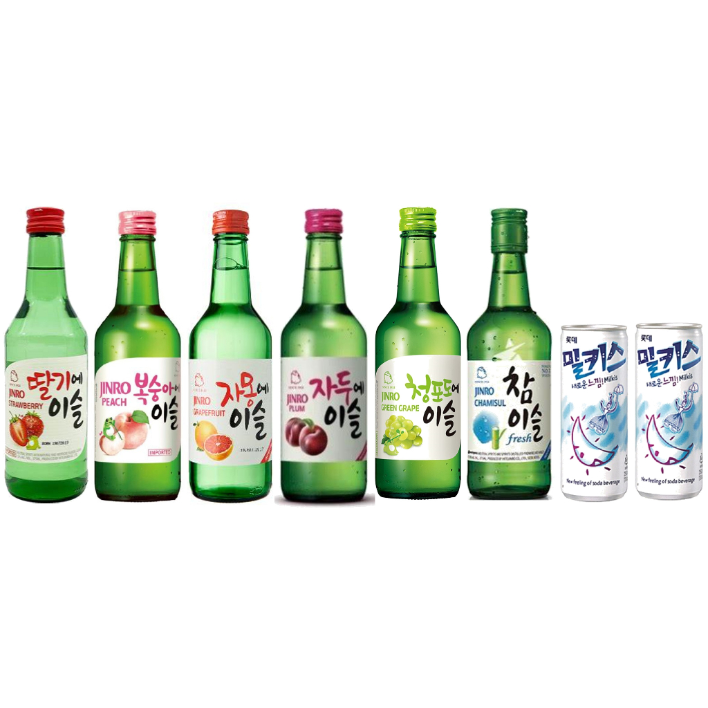 Jinro Soju - SAMPLER TASTER PACK - 13% abv (06 x 360ml Bottle) FREE ...