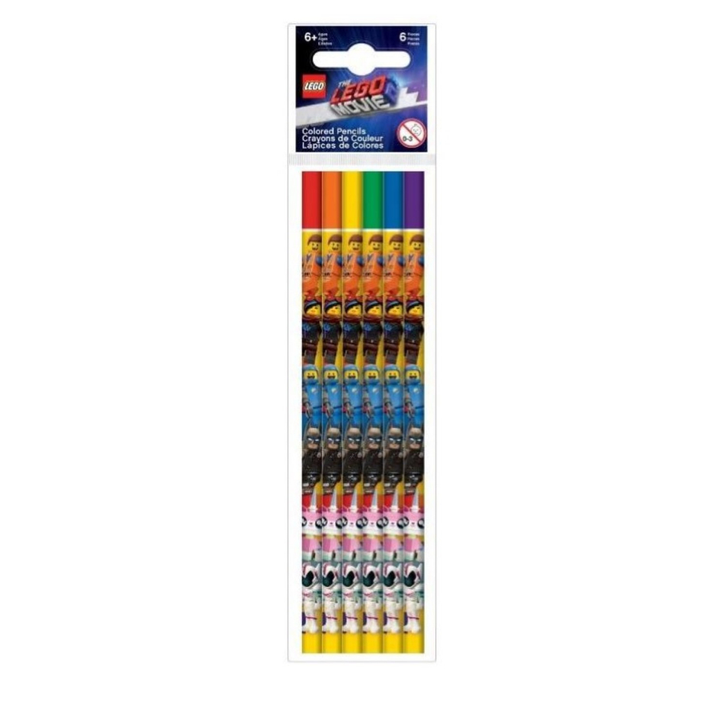 LEGO MOVIE 2 - 6/pack Colored Pencils | Shopee Singapore