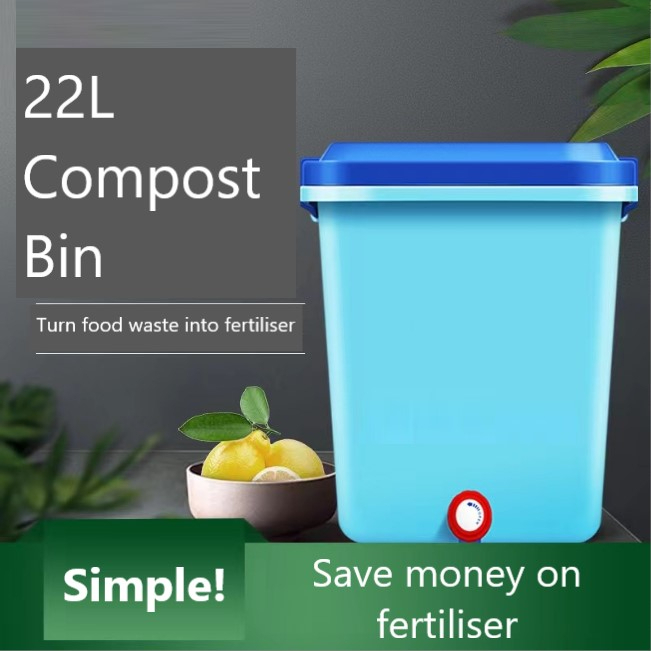 🇸🇬𝟚𝟚𝕃 𝗘𝘅𝘁𝗿𝗮 𝗟𝗮𝗿𝗴𝗲 Compost Bin Kitchen Food Waste Recycling Home ...