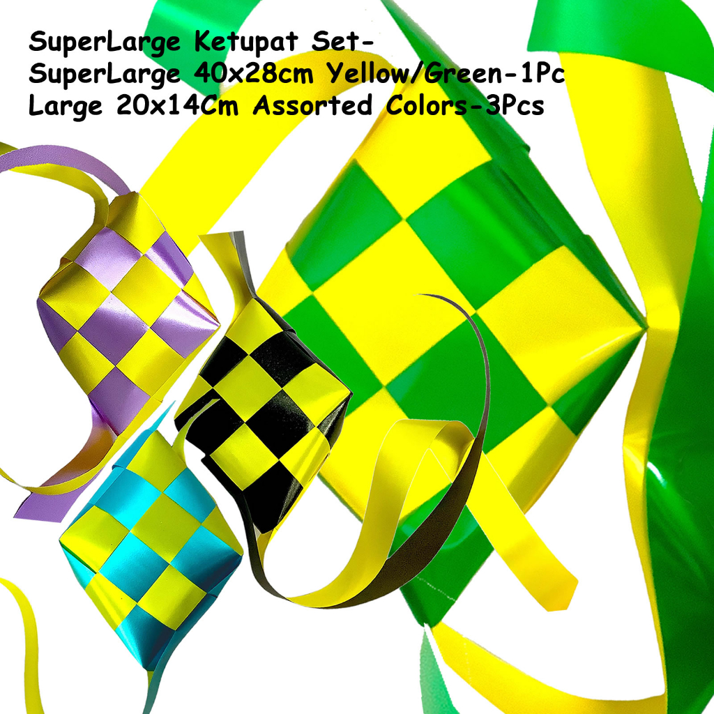 Partyforte Hari Raya Super Large Handmade Ketupat Ribbon Set-1Pc Super ...