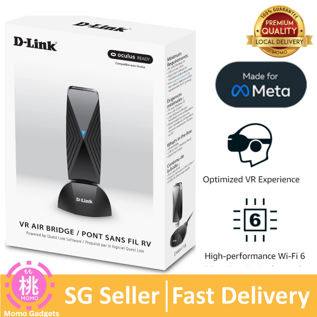 D-Link VR Air Bridge - Meta Quest 3 / meta quest 2 Oculus Dedicated ...