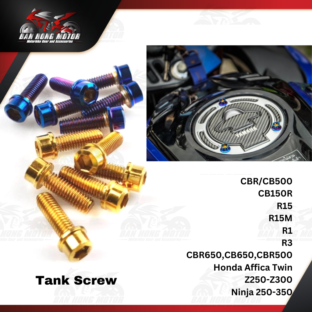 Tank Screw For R15/R15M/R3/MT03 CB400 Super4 Revo2/CB150R/R1/R3/Africa ...