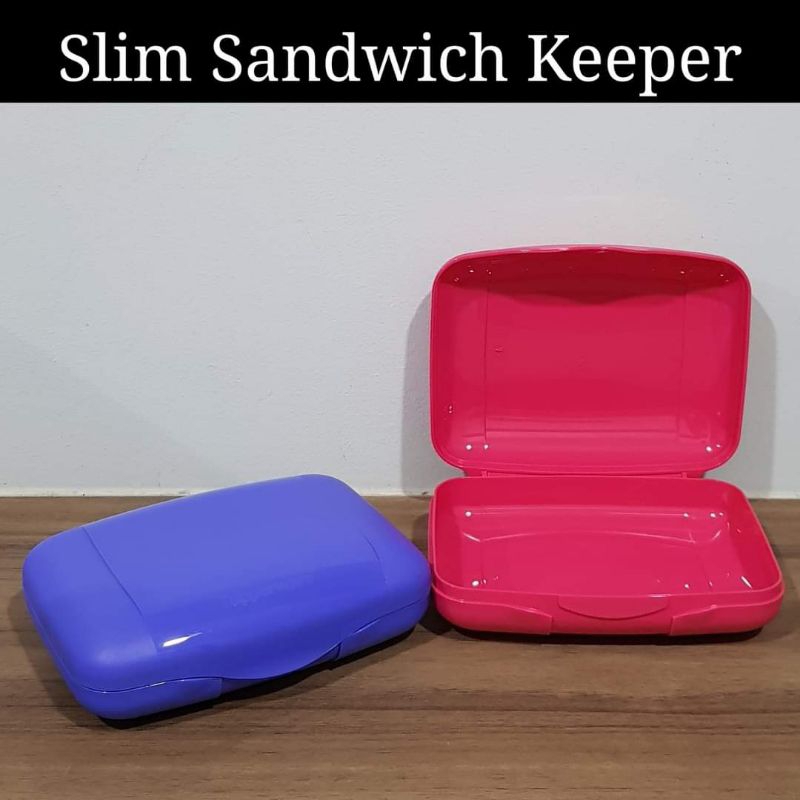 Tupperware Slim Sandwich Keeper (1) 15.9cm(W) x 5.1cm(H) | Shopee Singapore