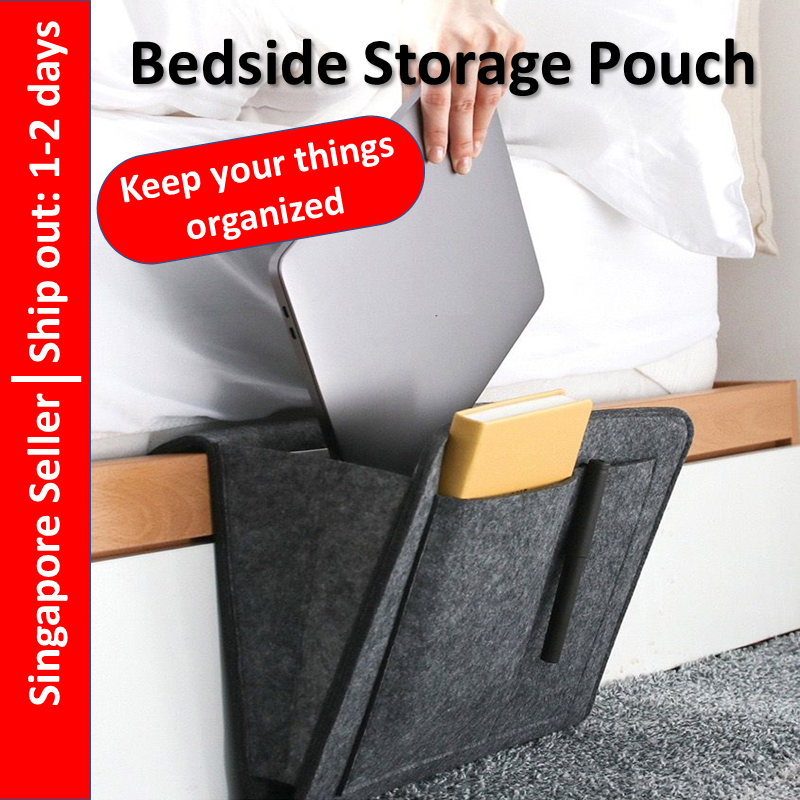Bedside Sofa Pouch Phone Holder Remote Control Couch Bed Holder Tablet ...