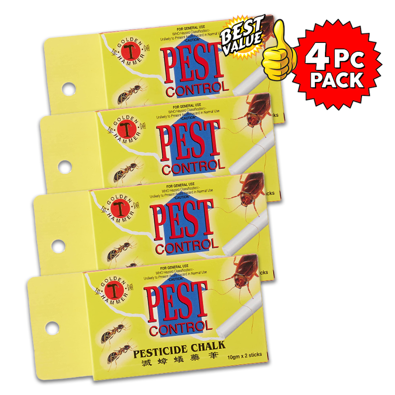 4 Pc Pack | Pest control Chalk Box | To get rid of ants & cockroaches ...