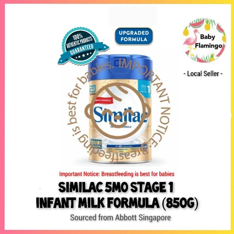 Abbott Similac 5MO Stage 1 Infant Formula 850g (Local Stock) | Shopee ...