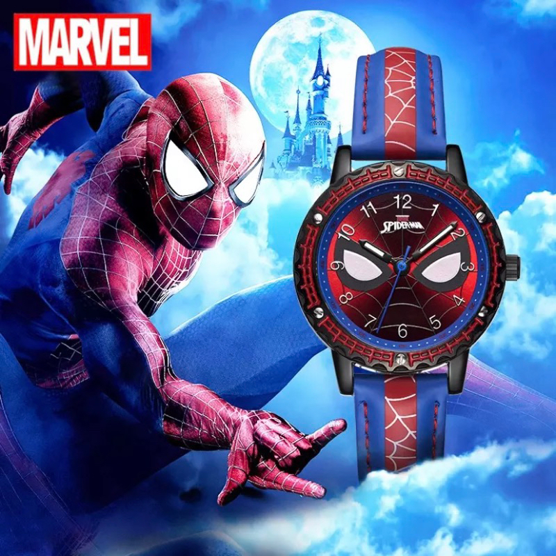 Marvel Avengers Spider-Man Watch Super Hero (Water Resistant) | Shopee ...