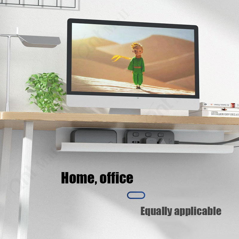 [SG] Under Desk Cable Management Under Table Cable Tray No-Drill Cord ...