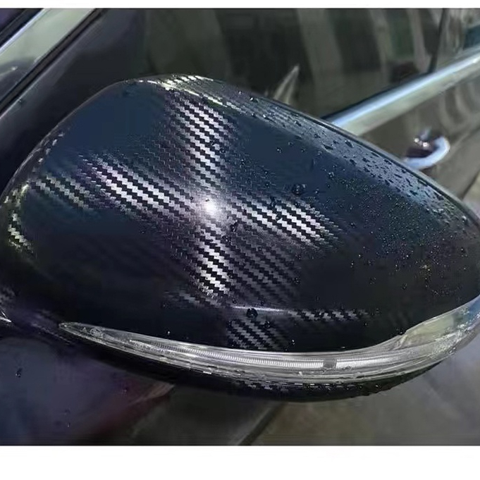 7D Car Carbon Fiber Vinyl Sticker,Matte/Glossy Black Auto Sheet Roll ...