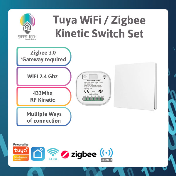 🇸🇬 SMART TECH® Tuya WiFi or Zigbee Smart Switch 433Mhz Smart Home ...