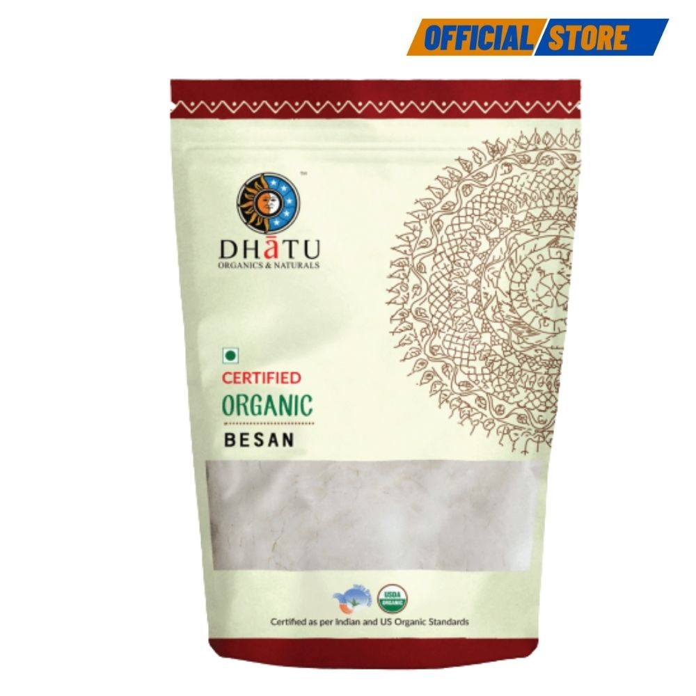 Chickpea Atta Flour (Besan Flour) 500g | Organic | USDA Certified ...