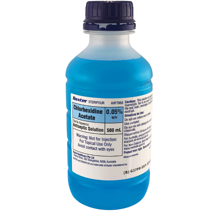 Chlorhexidine Acetate Antiseptic Solution Blue 1000ml | Shopee Singapore