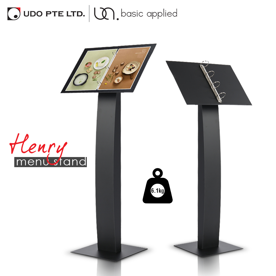 Henry Menu Display Stand | Stylist Minimalist Menu Stand | Heavy ...