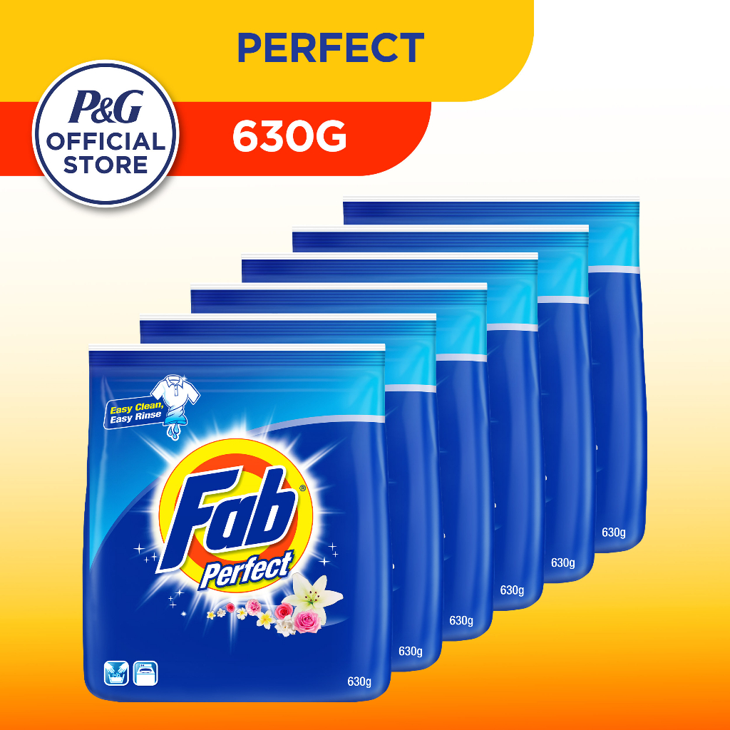 [Bundle of 6] FAB Laundry Powder Detergent - 630g / 1.9kg | Shopee ...