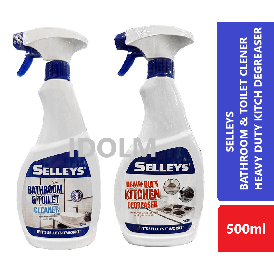 Selleys BATHROOM & TOILET Cleaner / Heavy Duty KITCHEN DEGREASER 500ml ...