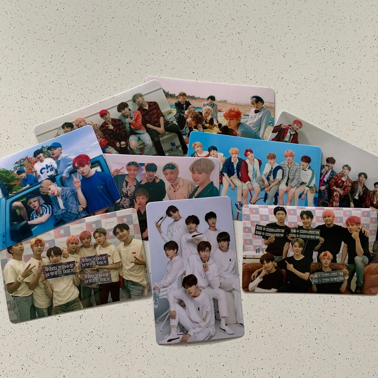 KPOP RM Jin Suga J-Hope Jimin V Jungkook bts WATERPROOF GLOSSY CARD ...