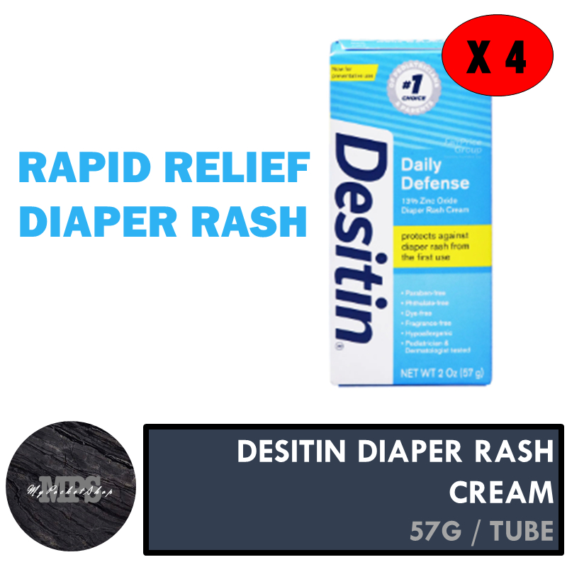(BUNDLE OF 4) Desitin Diaper Rash Cream (2oz, 57g/tube) | Shopee Singapore