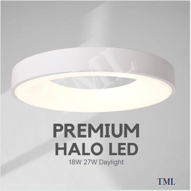 Premium LUX Halo White LED Ceiling Light Living Room Bedroom TML ...