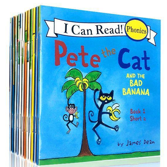 English Picture Book I Can Read Pete the Cat For Kids Mini Books (12pcs ...