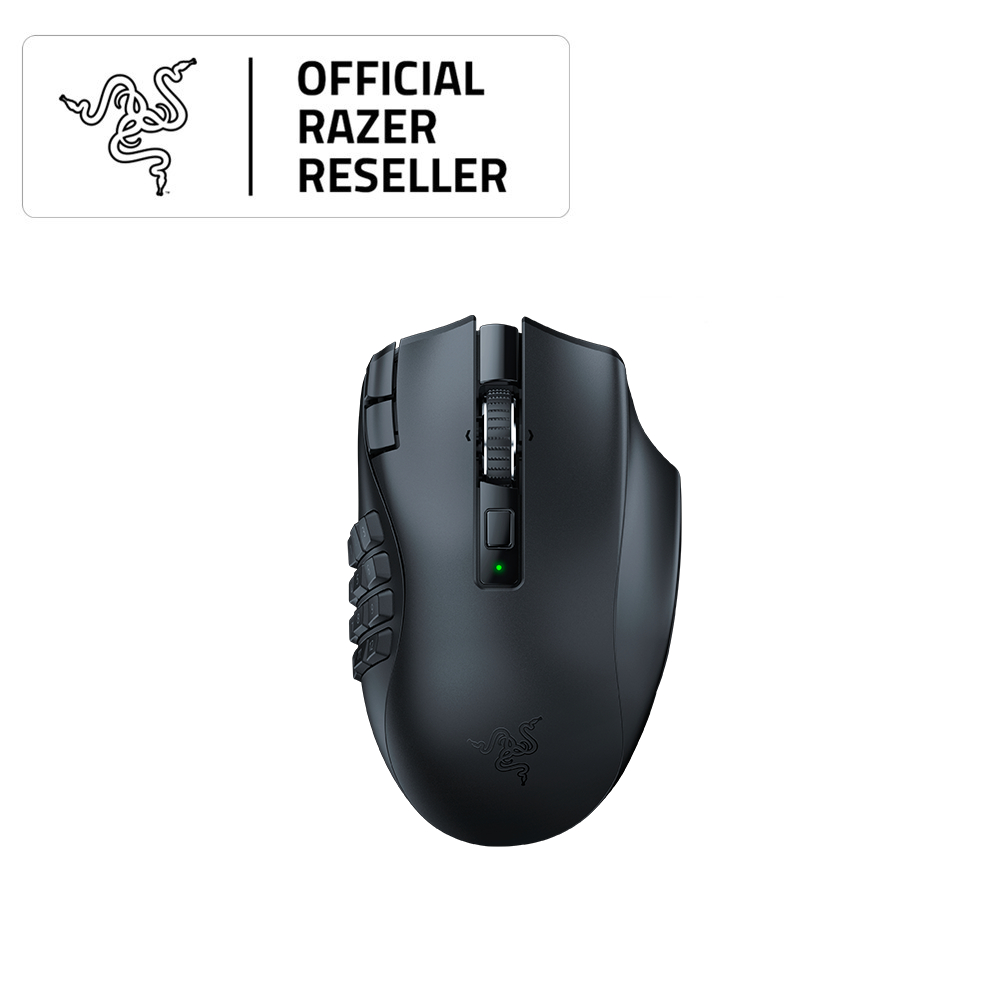 Razer Naga V2 HyperSpeed - Ergonomic Wireless MMO Gaming Mouse with 19 ...