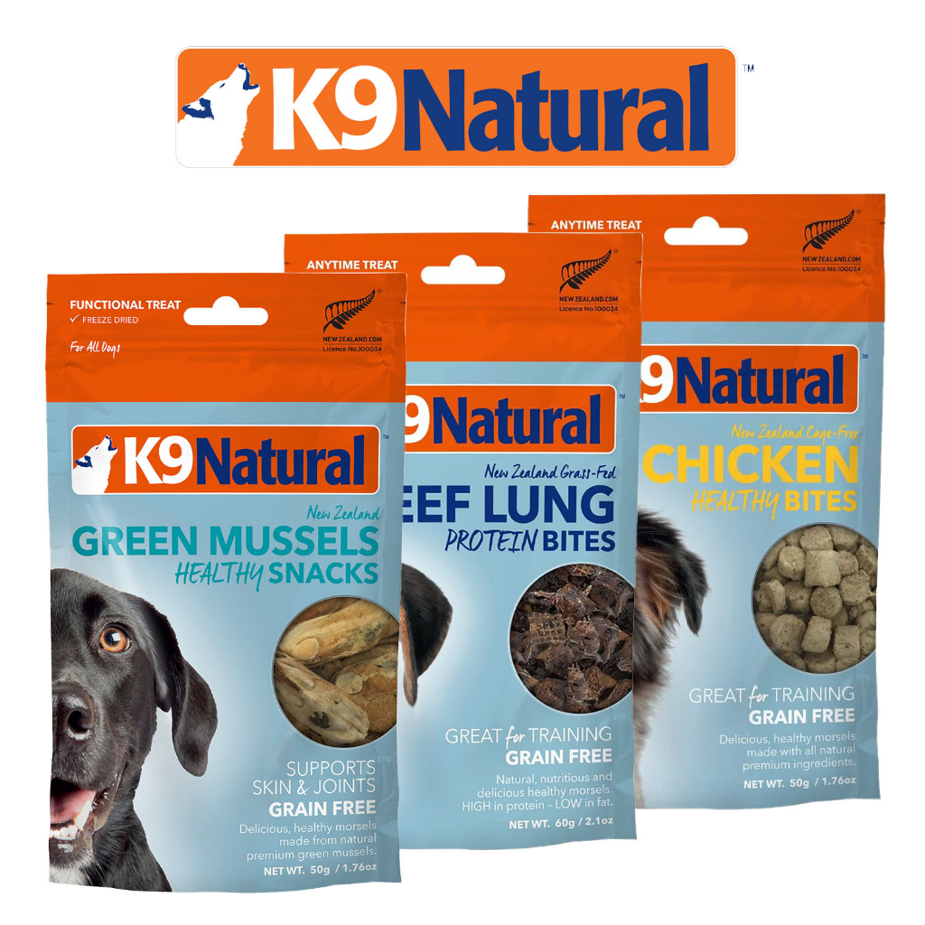 K9 Natural Freezed /Air Dried Treats - Healthy Bites Chicken, Lamb ...