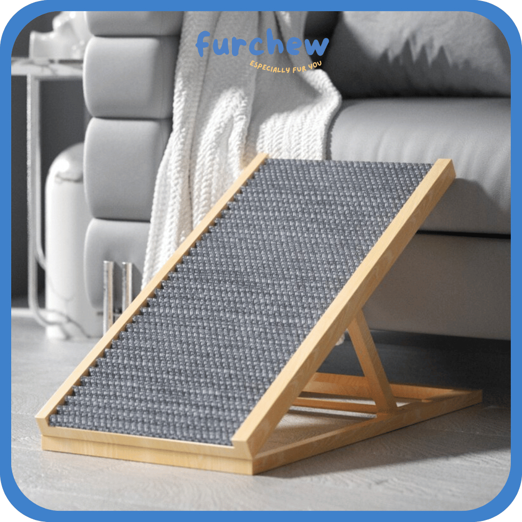 [SG] POPOOCLA Pet Climbing Wooden Stairs Ramp - Foldable Adjustable ...