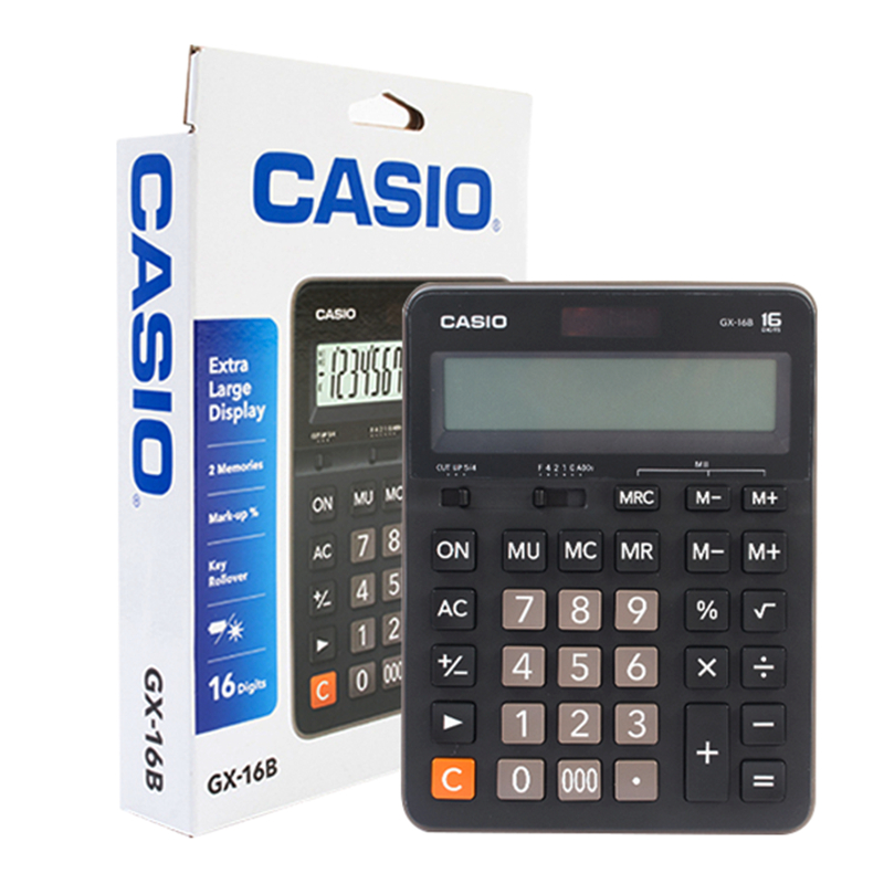 Casio GX-16B Desktop 16 Digits Calculator With Dual Power With Extra ...