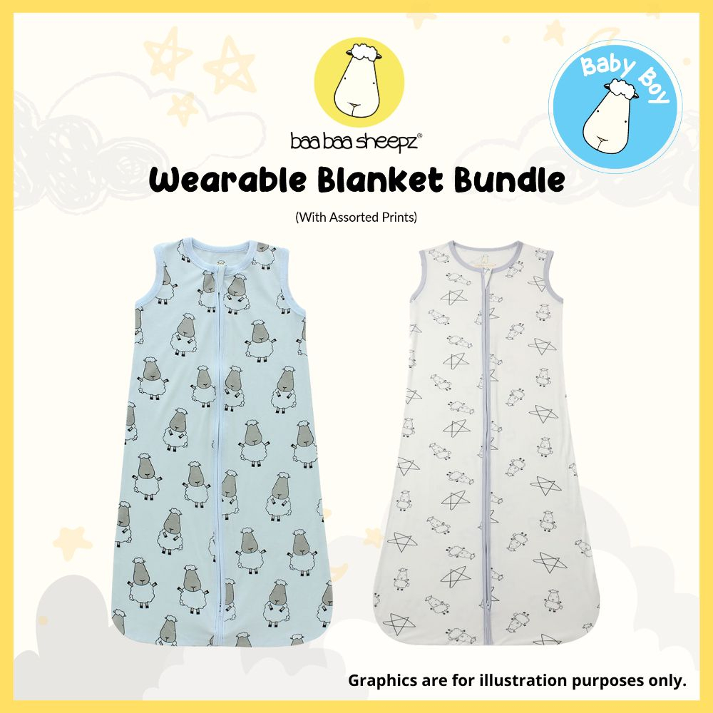 Baa Baa Sheepz Wearable Blanket Bundle of 2 | Shopee Singapore