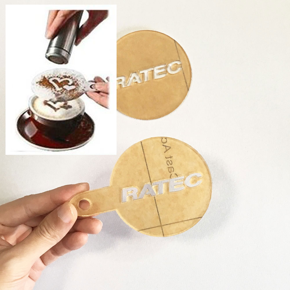 Coffee/Cocktail drinks duster, Latte Art, custom acrylic duster ...