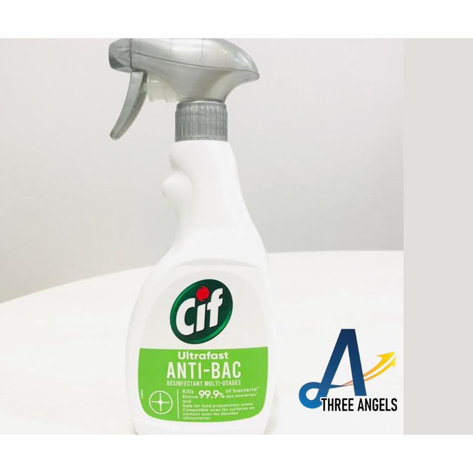 Cif Ultrafast Anti-Bacteria & Viruses Kills 99.9% Spray 450ml Pack of 2