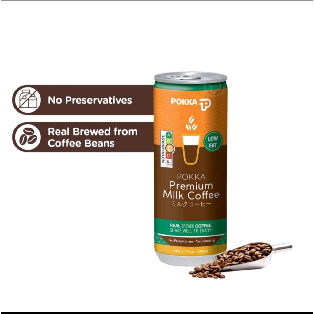 POKKA PREMIUM MILK COFFEE- LOW FAT(30's x 240ml) | Shopee Singapore