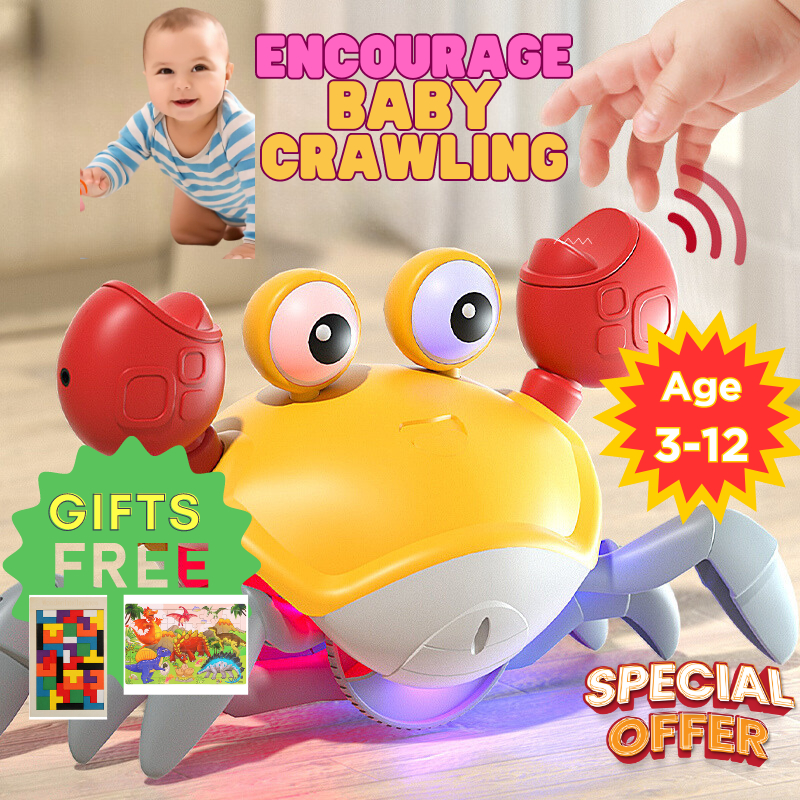 Crab Crawling Baby Toys New Fun Smart Sensor Toddler Toys Moving ...