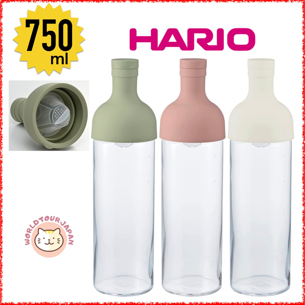 HARIO FILTER IN BOTTLE for Cold Brew Tea / 750ml / FIB-75 / HARIO Glass / With Filter / Made in ...