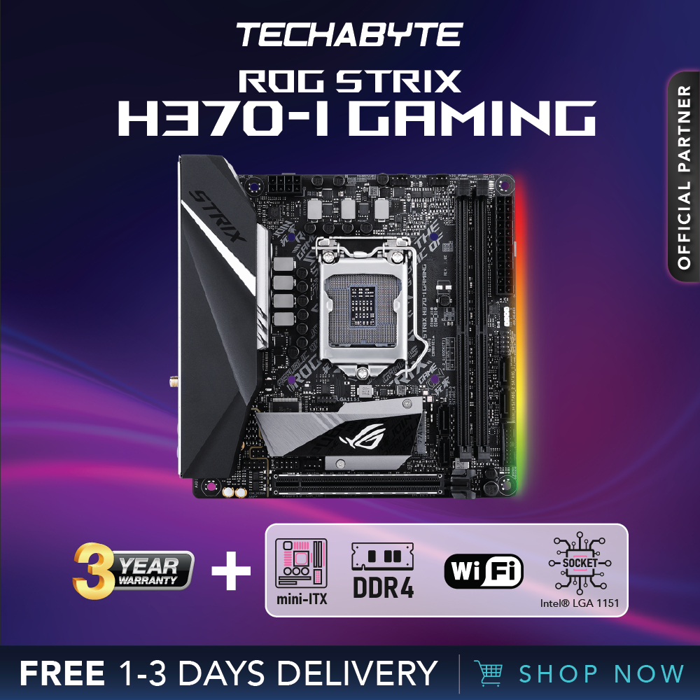 Asus ROG STRIX H370-I | Intel H370 | Mini-ITX | Gaming Motherboard ...