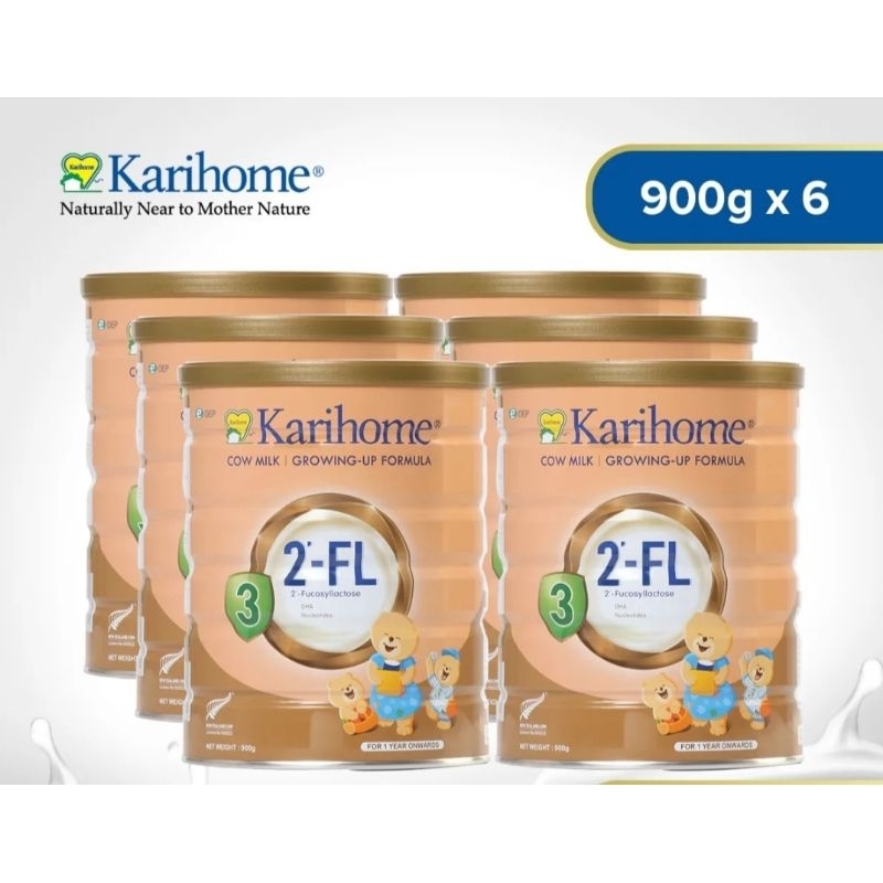 [SG Local Seller] Bundle of 6 - Karihome Cow Milk Growing Up Formula Stage 3 900G | Shopee Singapore