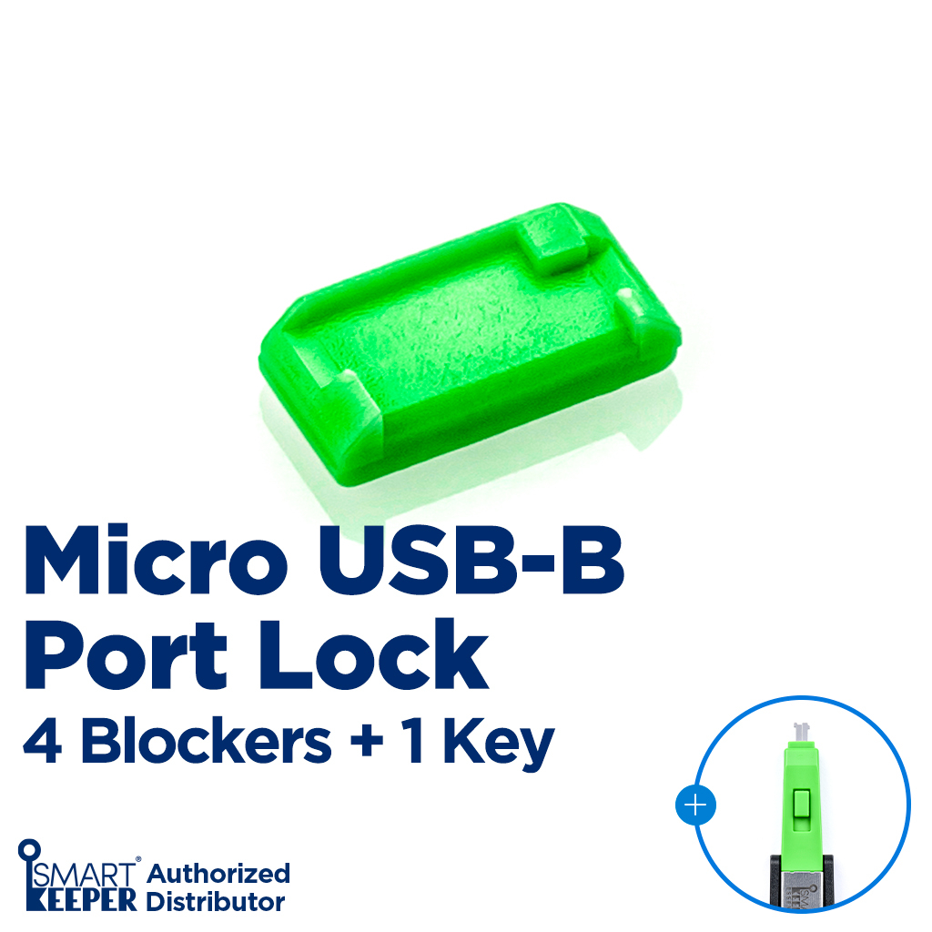 Micro USB-B Port Lock 4 | Micro USB Type B port blocker 4ea with Key ...