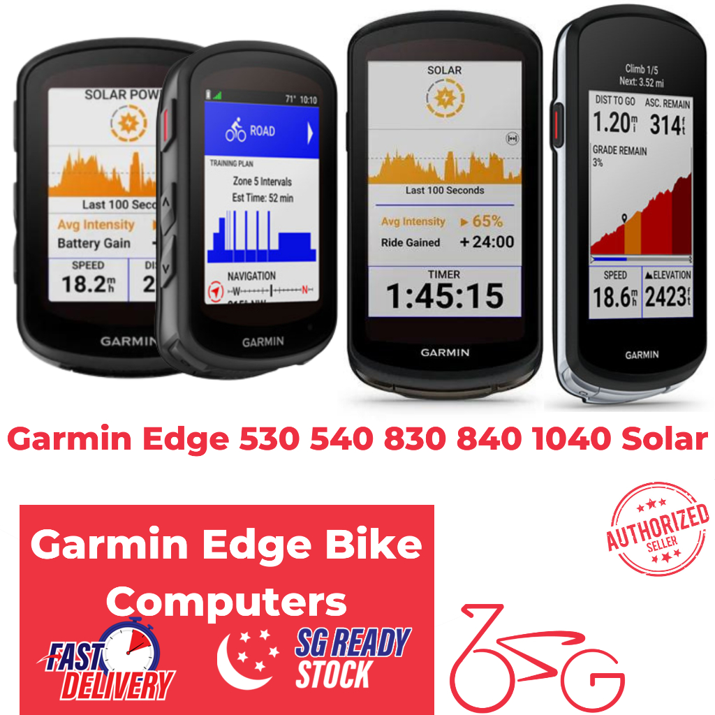 Garmin Edge Bike Computer Edge 1050 540 840 Solar 1040 Solar Bicycle ...