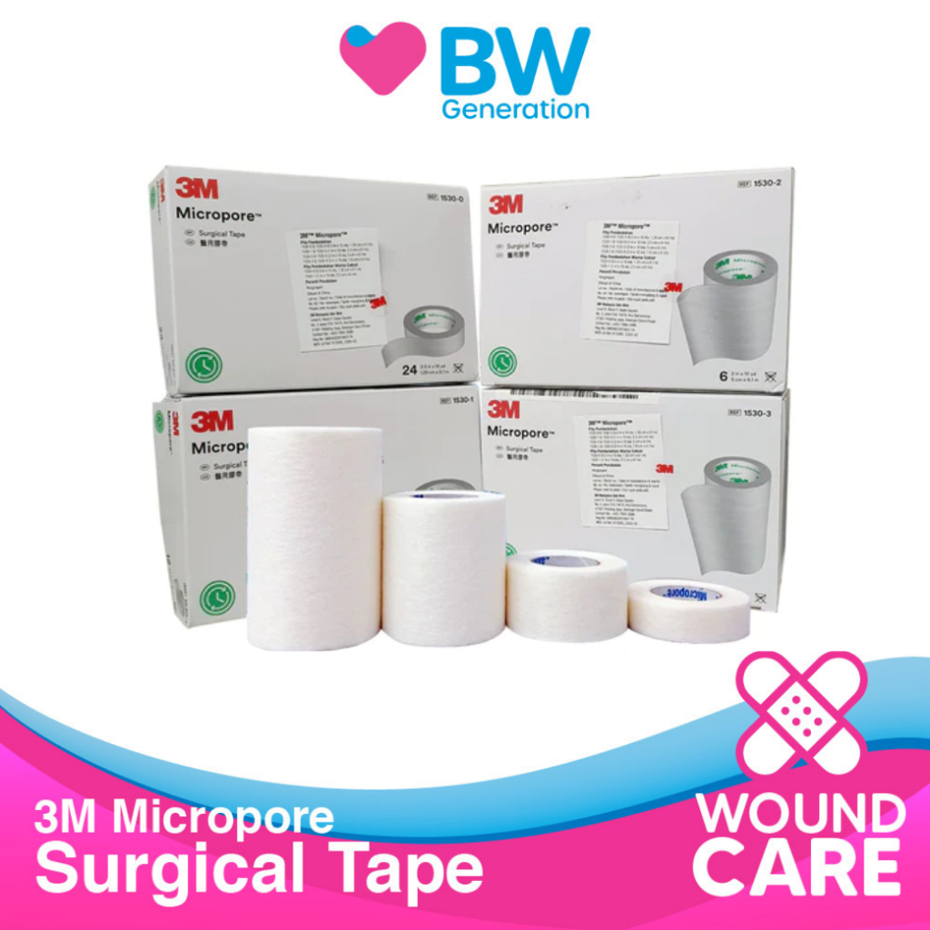 3M Micropore - Surgical Tape (4 Sizes) - by BW generation | Shopee ...