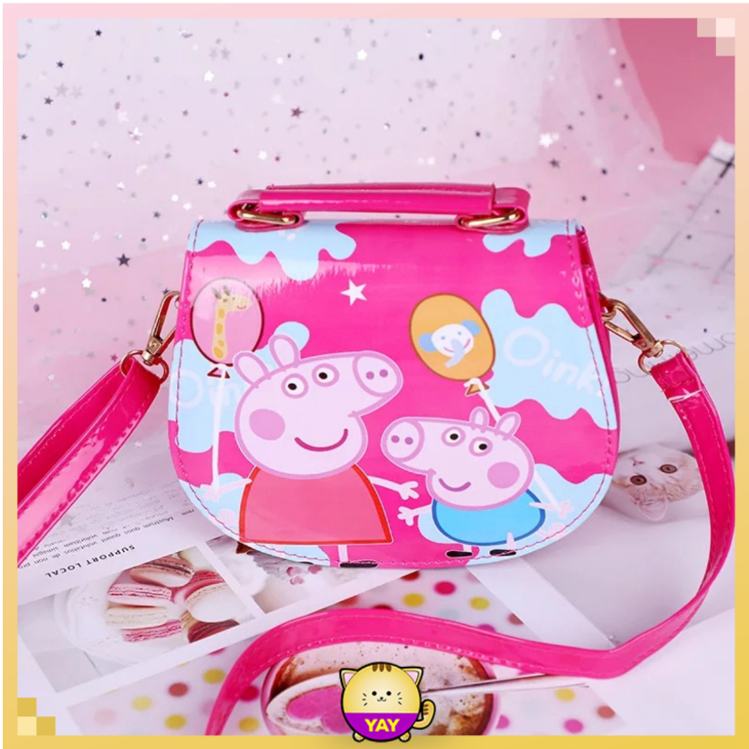YAY SINGAPORE Cute Peppa Cartoon Crossbody Sling bag for children boy ...