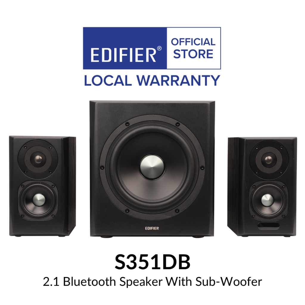 Edifier S351DB 2.1 Speaker With Bluetooth 150W - Black | Shopee Singapore