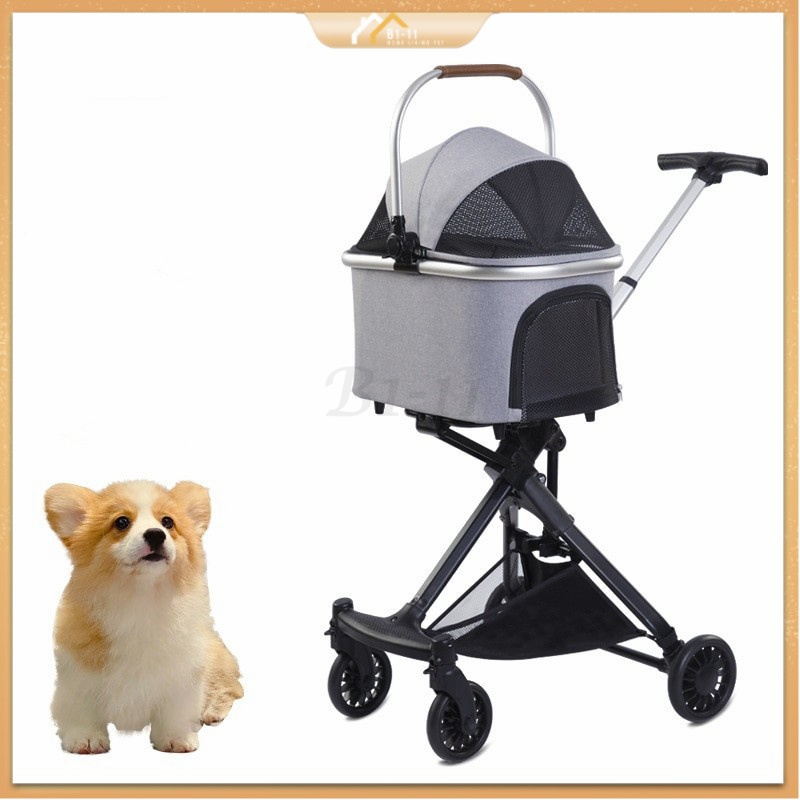 Lightweight Pet Stroller for Dogs/Cats Trolley Detachable Fortable ...