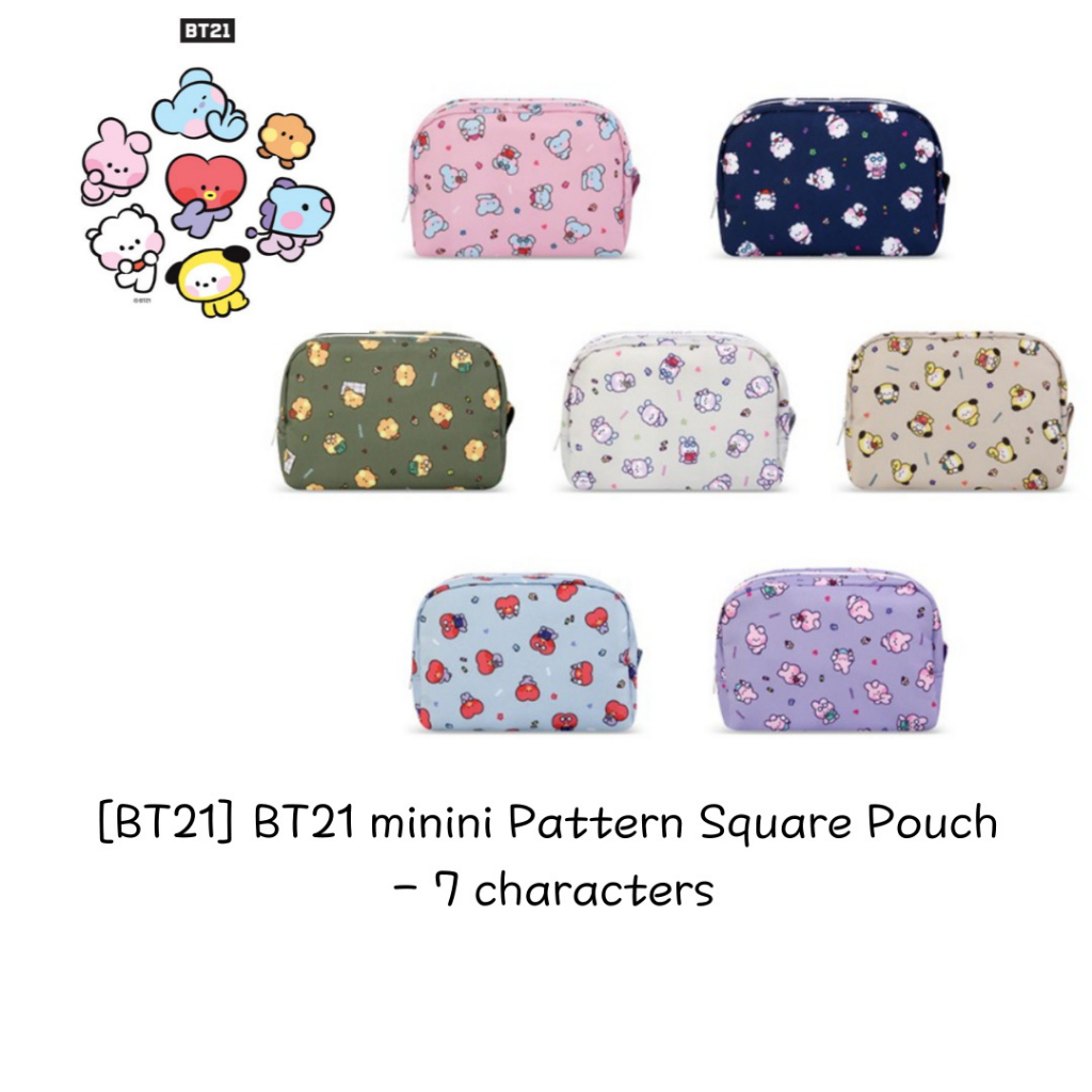 *Last stock* [BT21] BT21 minini Pattern Square Pouch - 7 characters ...