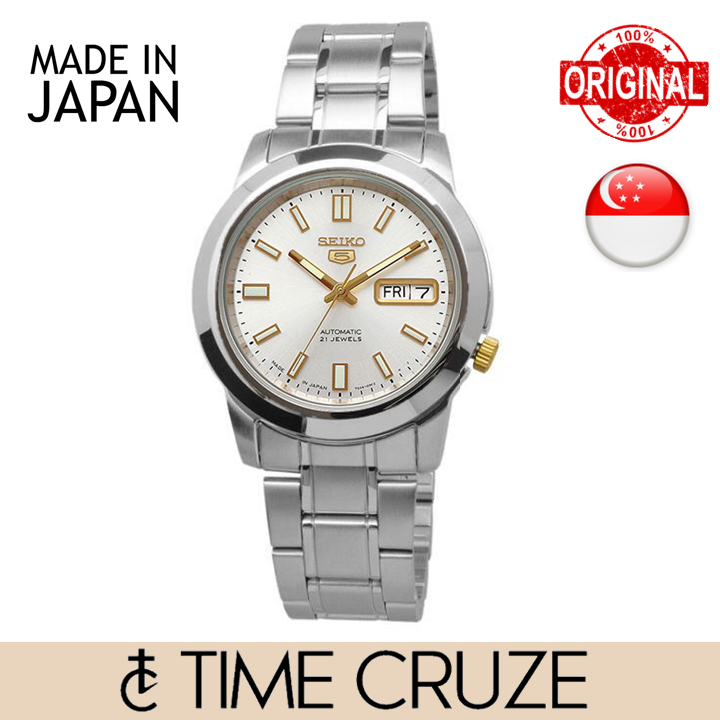 [Time Cruze] Seiko 5 SNKK09J1 Japan Made Automatic Silver Dial ...